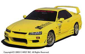 GTR BNR34 C-west body kit on a R34 GTT - Exterior & Interior Styling ...